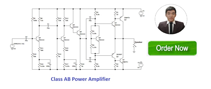 Design amplifiers and analog circuit projects by Aliakbar820 | Fiverr