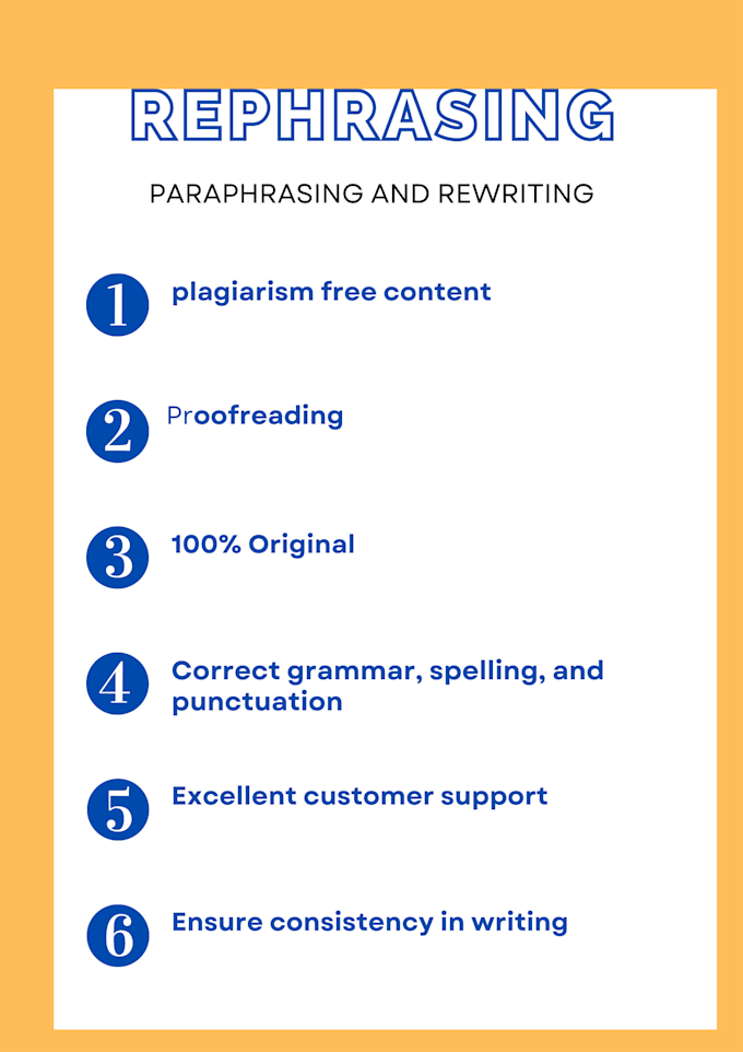 Professionally rewrite and paraphrase by Rimsha2002 | Fiverr
