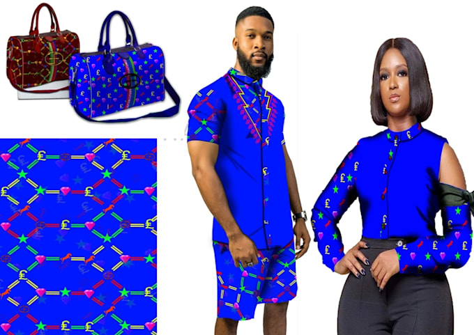 Design a unique high end fashion brand pattern by Kaynoxmedia | Fiverr