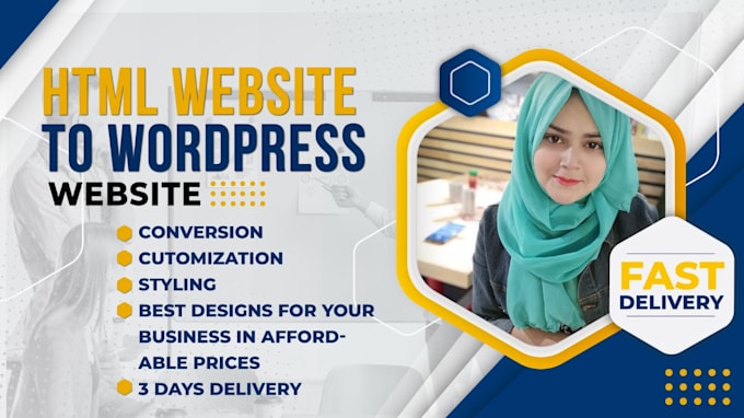 Convert the html site to wordpress site by Maakali247 | Fiverr