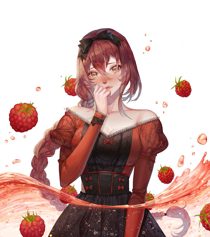 Draw digital art in anime style by Thewitchystuffs | Fiverr