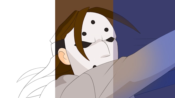 Create a 2d animated gif in an anime and cartoon style by Arideo | Fiverr