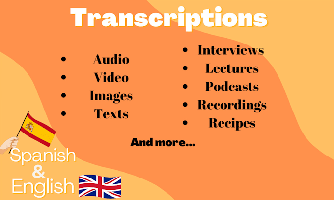 Transcript spanish video and audio in less than 24 hours by ...