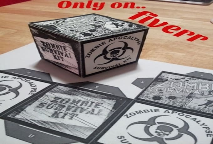 Email you a my printable zombie survival kit box by Mrswilliamson | Fiverr