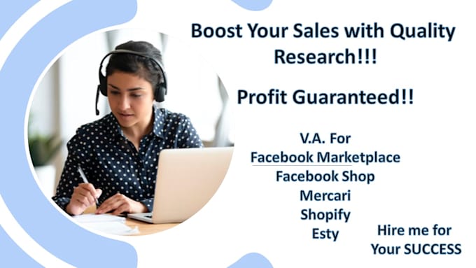 Be your virtual assistant for facebook marketplace by Virtual_guide ...