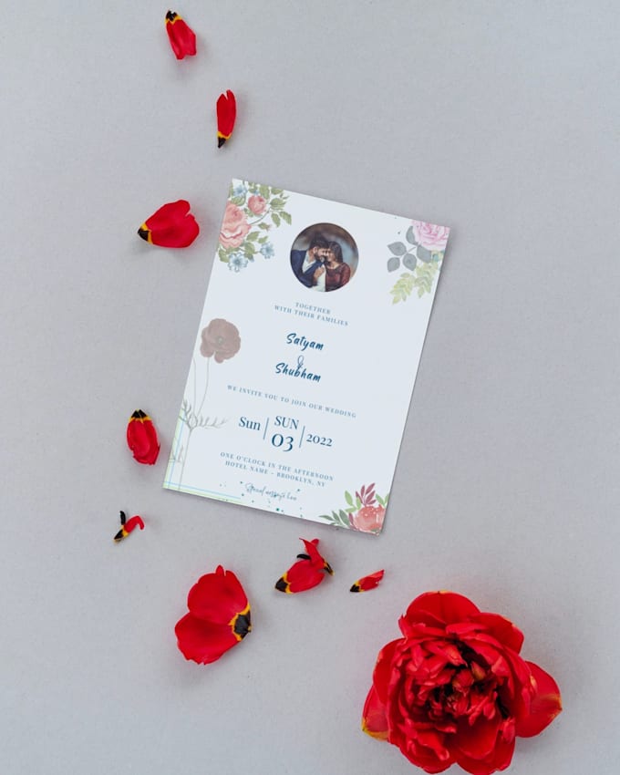Beautifully customized personal invitation cards or wedding by ...