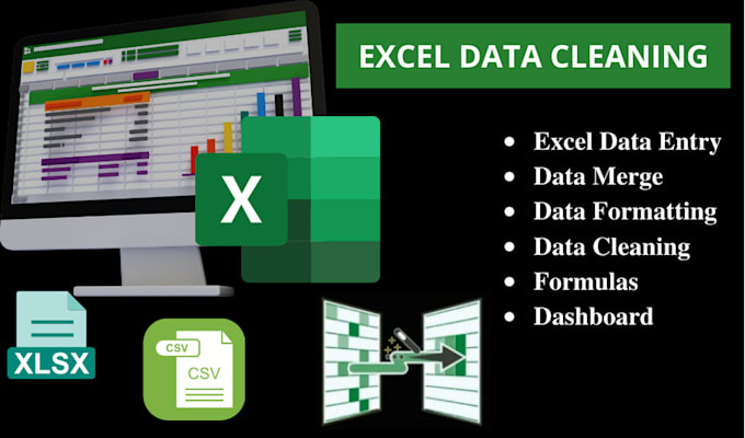 Clean, organize and merge excel or csv data by Libra675 | Fiverr