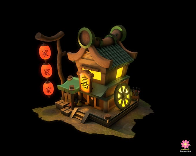 Create low poly, stylized, 3d game assets by Bloominganim | Fiverr