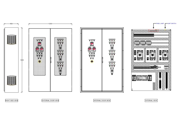 Draw plc panel board design and wiring diagram with autocad, by ...