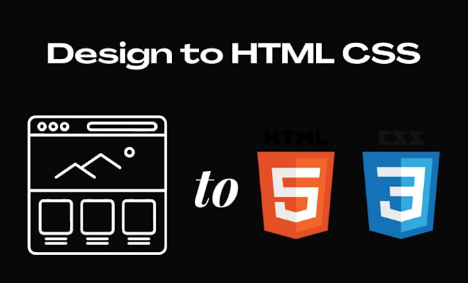 Convert your design into responsive html css webpages by Zubii94 | Fiverr