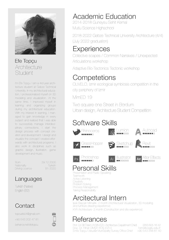 Design Resume Paper For Your Career By Efetopcu4 Fiverr