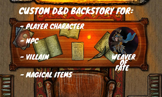 Write a custom dnd character backstory by Weaver_of_fate | Fiverr