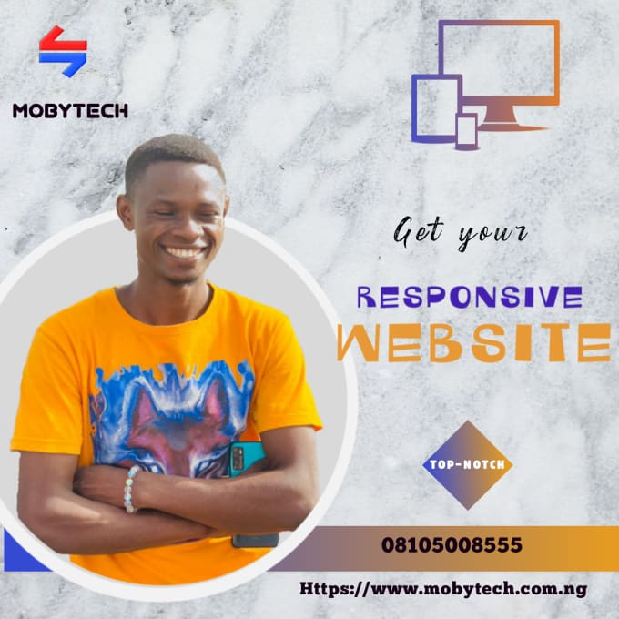 Create responsive website design with html css bootstrap by Mob ...