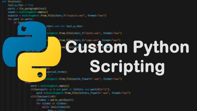 Code Your Own Custom Python Script By Tintinlol Fiverr