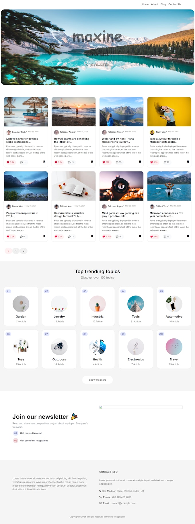 Do full responsive website using react js by Ijsathi | Fiverr