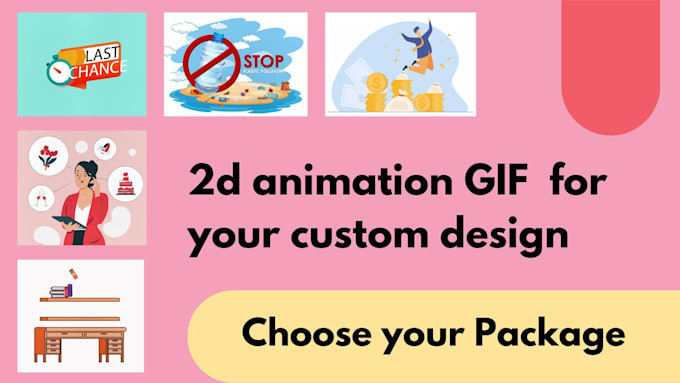 Do 2d animation gif for your custom design by Bobmaster84 | Fiverr