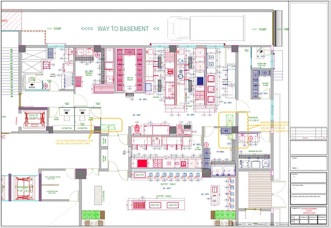 Planning layout design of commercial kitchen by Milanpatel10 | Fiverr