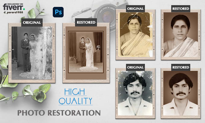 Restore, retouch, repair, and colorize your old photo by D_perera1988 ...