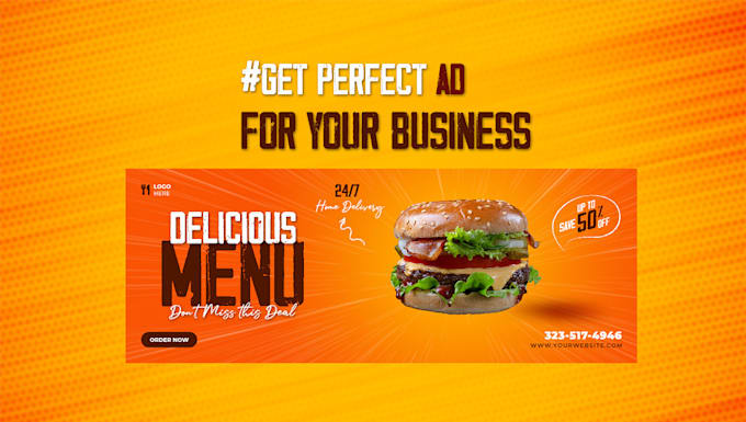 Create stunning ad image, cover, banner, thumbnail by Mr_sakhawat | Fiverr