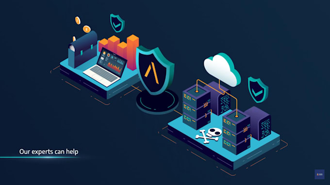 Create 3d isometric illustration explainer video