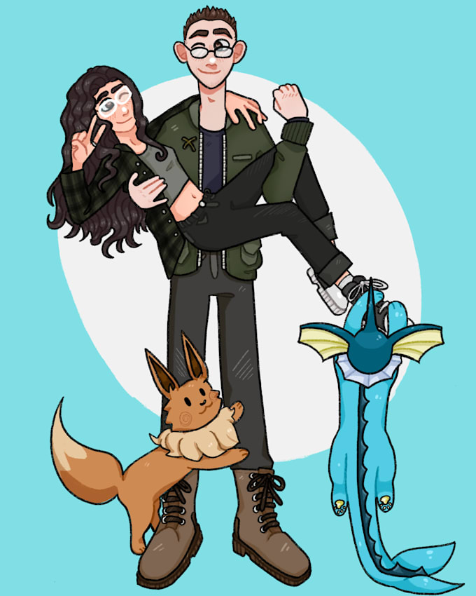 Draw you and your partner by Justabadomen | Fiverr