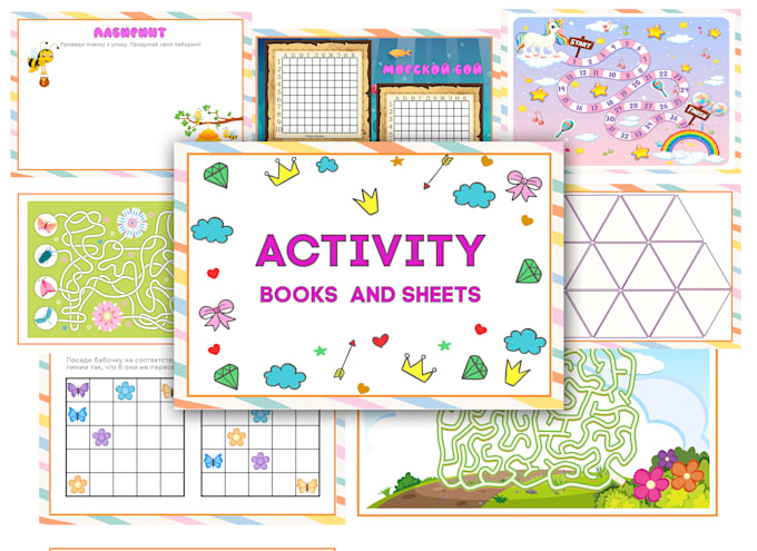 Design custom learning activity sheets, work books toddlers by Alina_ps ...