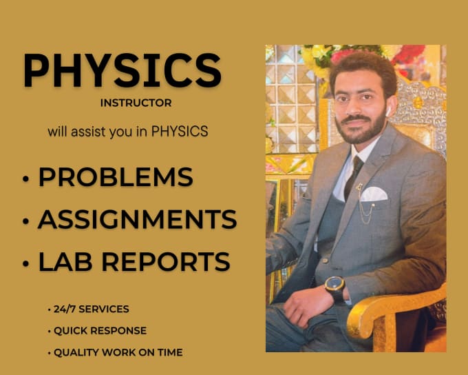 Do physics labs and problems by Jawad436 | Fiverr