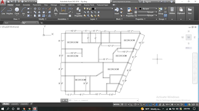 Draw and design 2d building floor plan by Sm_tanvir_ahmed | Fiverr