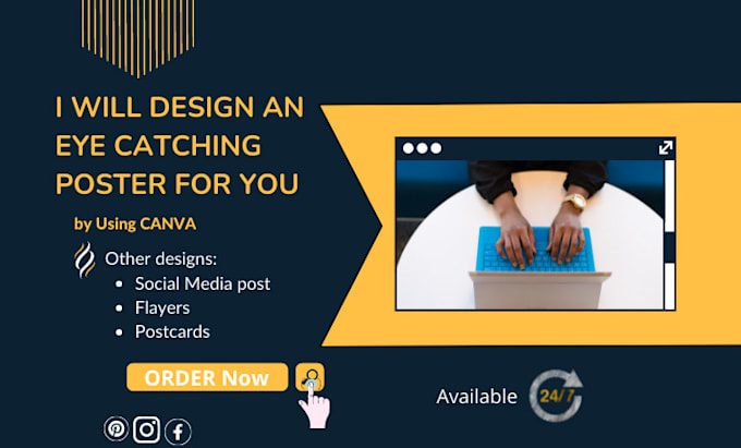 Design creative eye catching poster for you using canva by Mrarslan81 ...