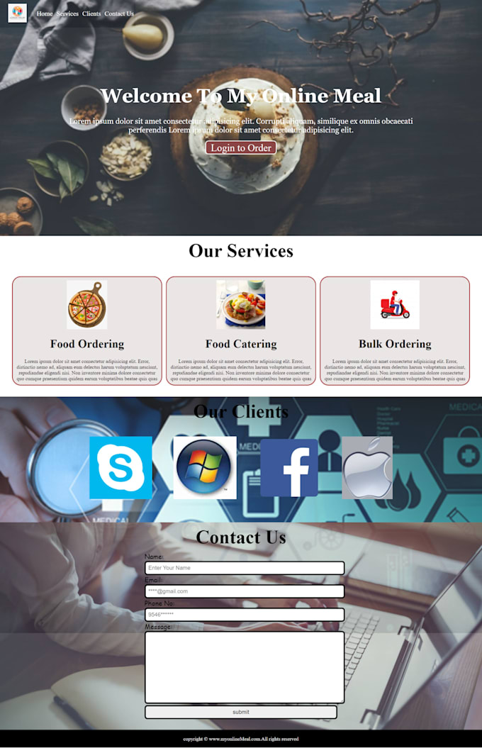 Design Frontend Part With Html And Css By Priyankapathak4 Fiverr