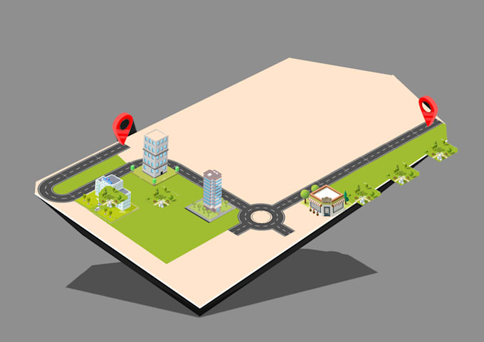 Make isometric maps of any pathway or journey by Mohib_quddusi | Fiverr
