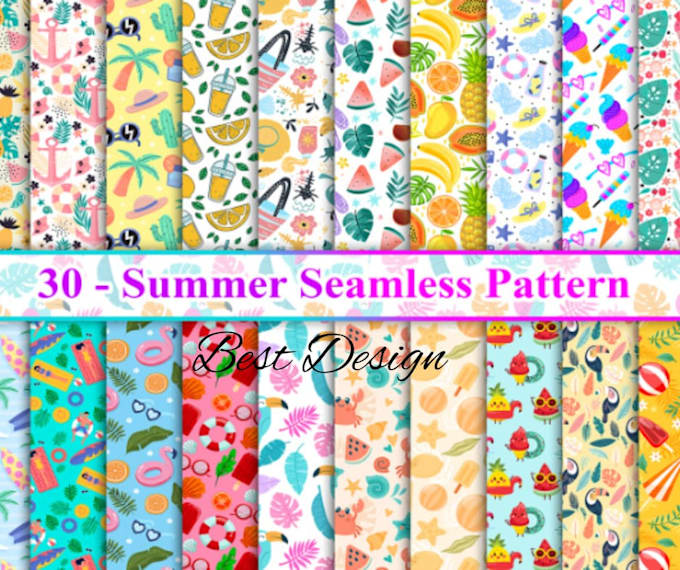Design seamless patter textile prints and pattern designs by ...