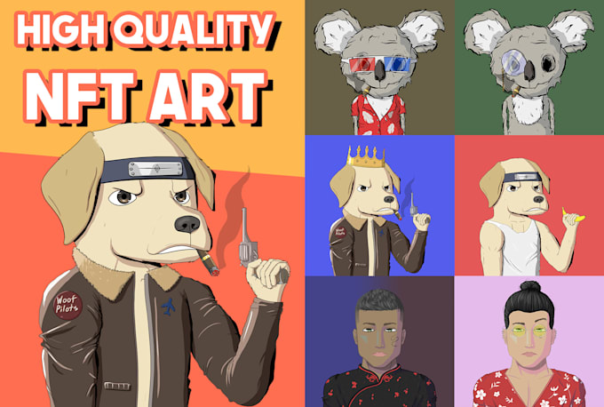 Draw nft art for your collection by Gnarlycarl | Fiverr