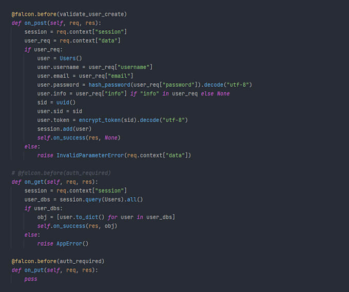 Create apis using falcon framework by Yeasir99 | Fiverr