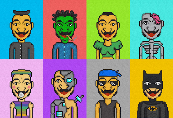 Design amazing pixel art nfts for your collection by Kavips | Fiverr