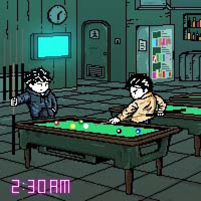 Draw an animated loop pixel art for you by Manfai265 | Fiverr