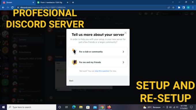 Setup your discord server by Nandaazza | Fiverr