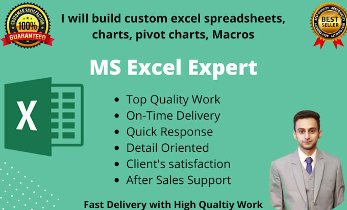 Build custom excel spreadsheets, pivot charts, macros by Shariq_amir | Fiverr