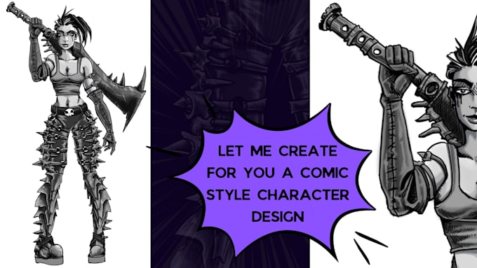 Do a comic style character for your comic or graphic novel by Caprino ...