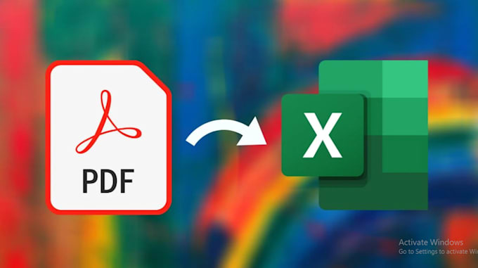 Do pdf to excel conversion by Abdulrazin96 | Fiverr