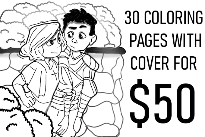 Draw coloring book pages for you by Colormore | Fiverr