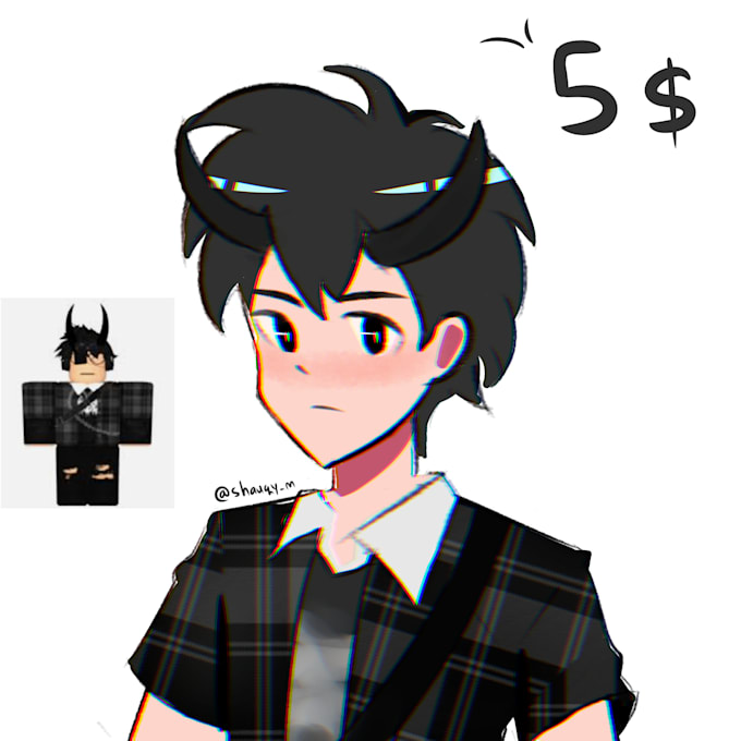 Draw your roblox, portrait or other avatar by Shauqy_m | Fiverr