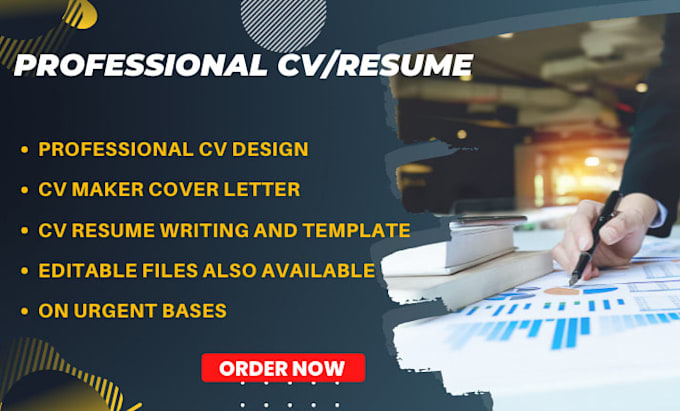 Design professional resume and well design cv by Malik_sheraz25 | Fiverr