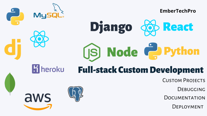 Build Or Fix Python Django Flask Nodejs React Custom Website Webapp