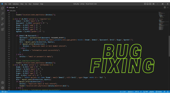 Fix Php Html Css Javascript Jquery Ajax Code By Tanvirtechy Fiverr