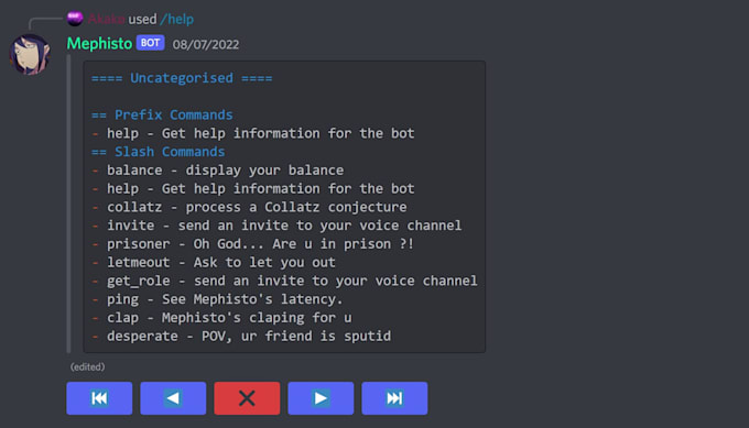 Make a discord bot for your discord server by Akako83 | Fiverr