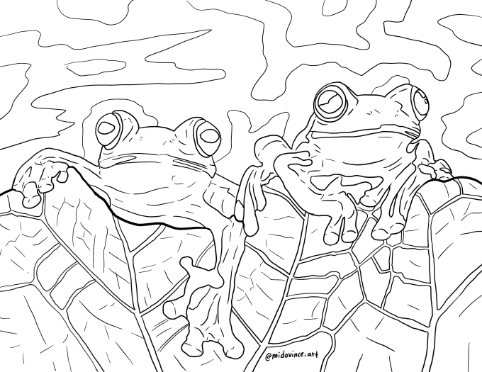 Illustrate coloring pages for your project by Midodenney | Fiverr