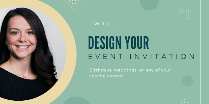 Design your event invitation by Ccaccese | Fiverr