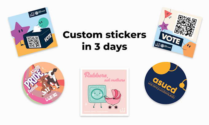 Design custom sticker set in 2 days by Sofiab_studio | Fiverr