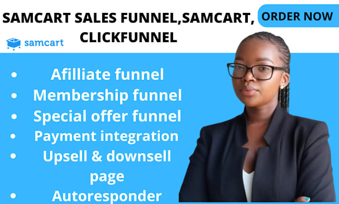 Fix build clickfunnel sales funnel, samcart, landing page, online ...